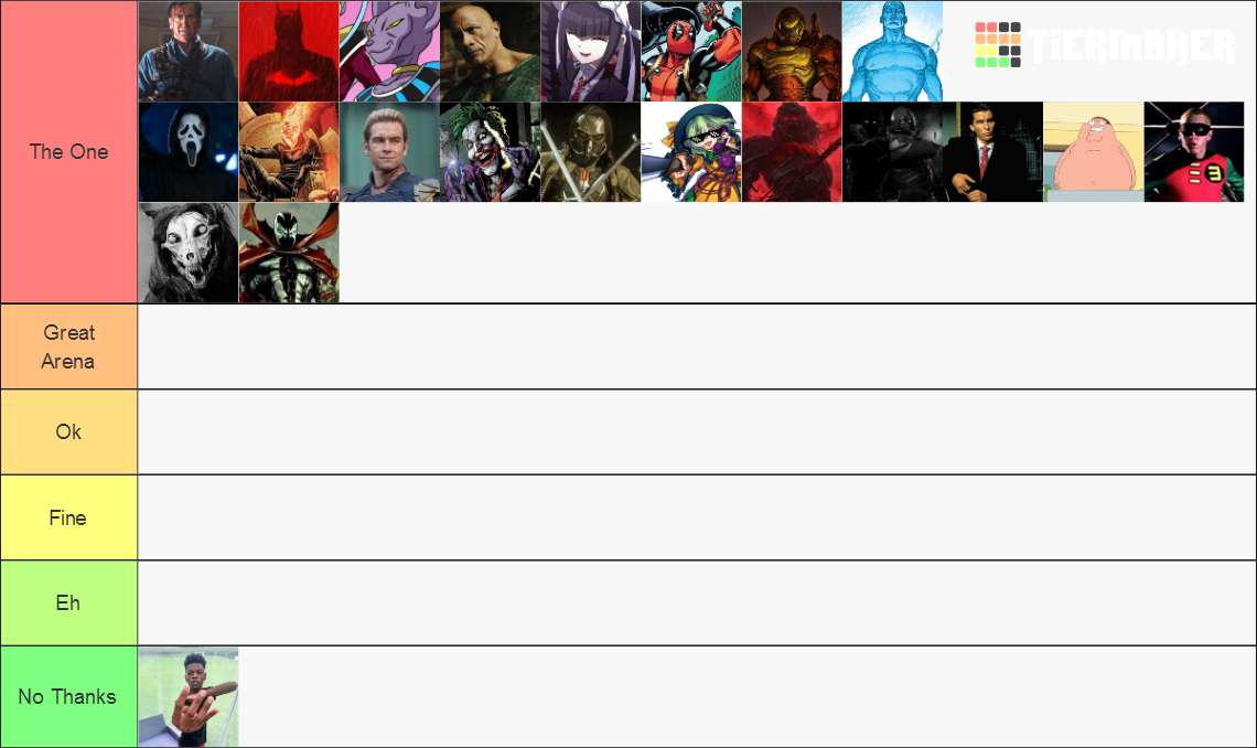 List of Spirits favorite fictional characters Tier List (Community ...