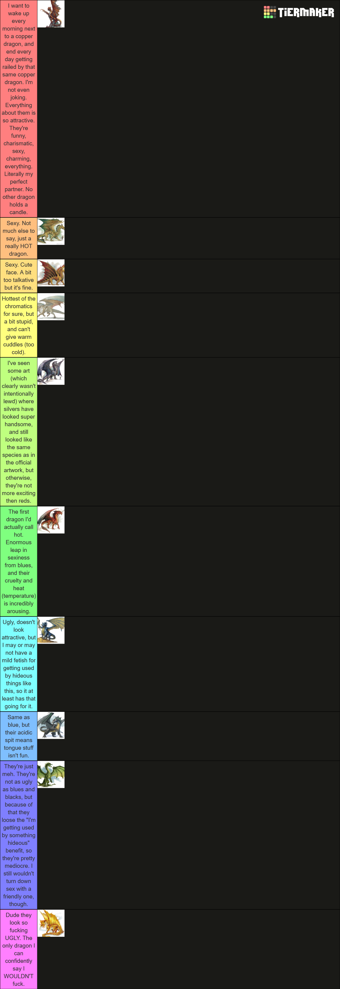 Dungeons and Dragons: Dragon Tier List (Community Rankings) - TierMaker