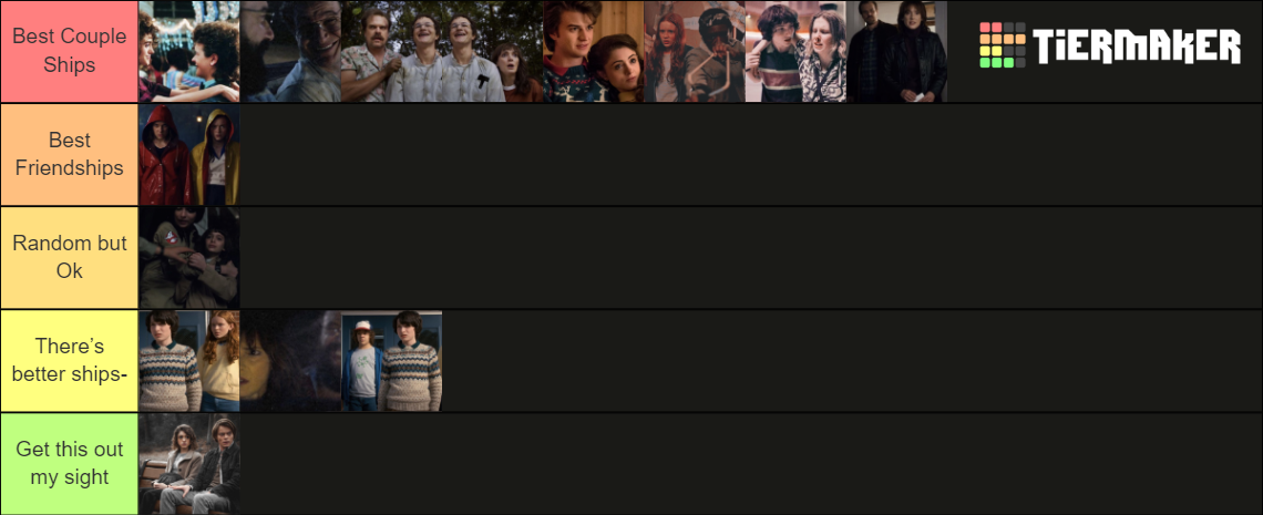 Stranger Things Ships/Friendships Tier List (Community Rankings ...