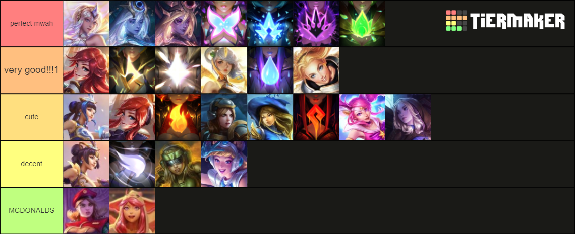 Lux Skins 2022 Tier List (Community Rankings) - TierMaker