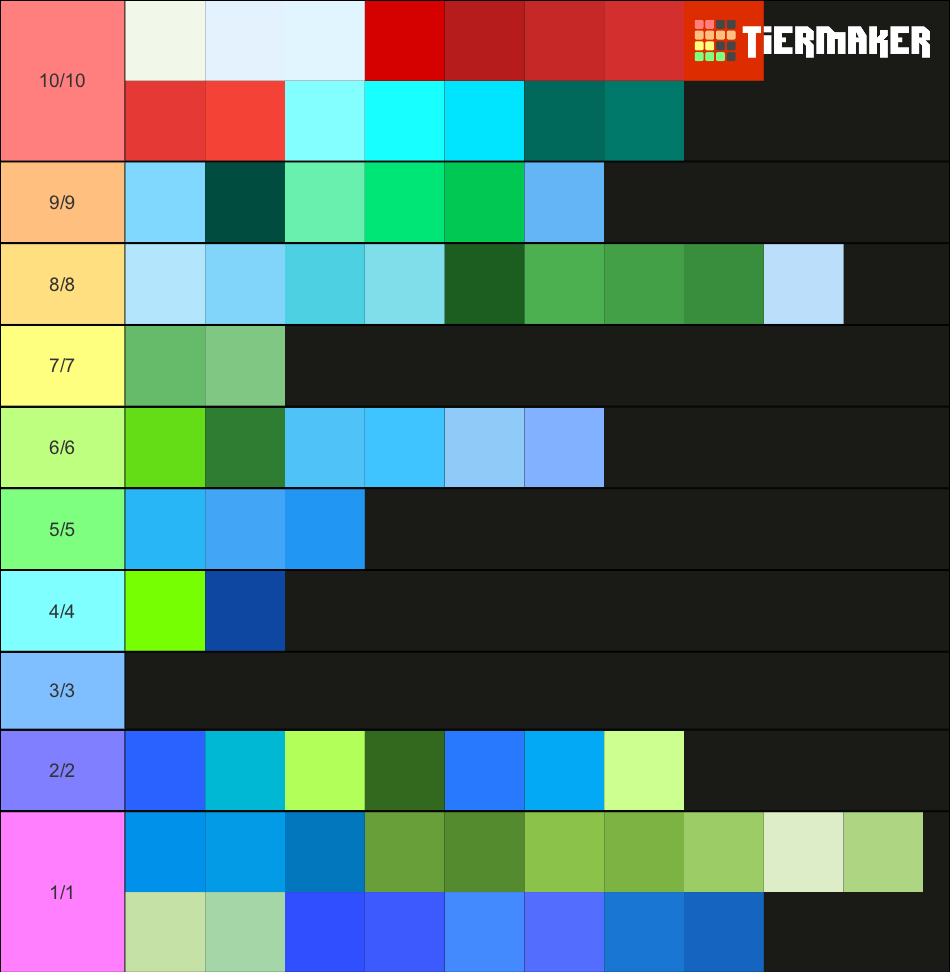 The Ultimate Christmas Color Tier List (Community Rankings) - TierMaker