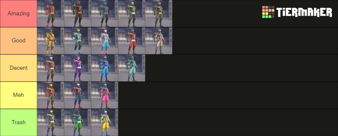 Genji OWL 2023 Skin ! Tier List (Community Rankings) - TierMaker