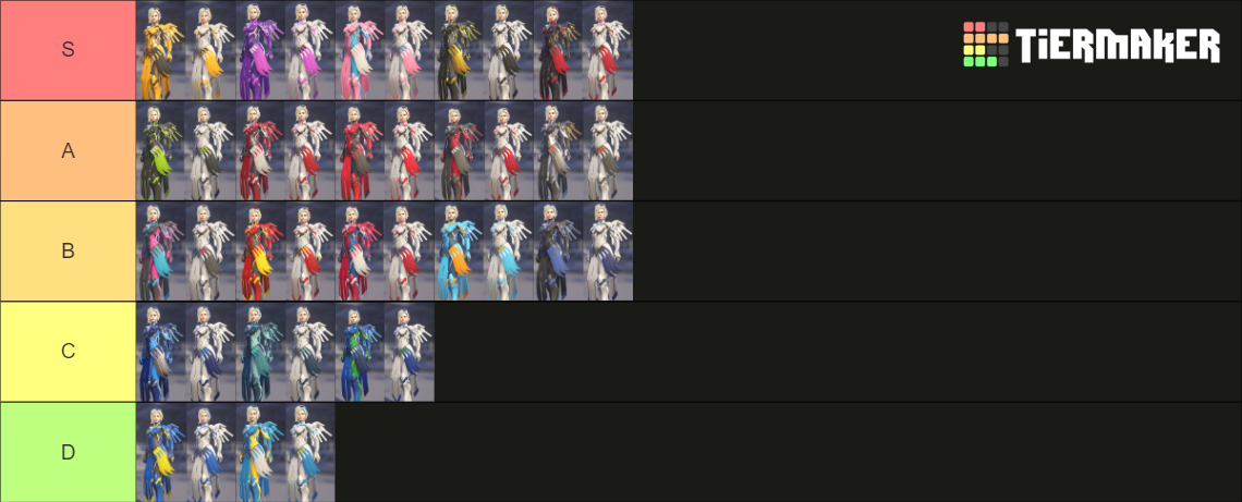 Mercy Ow2 League Skins Tier List (Community Rankings) - TierMaker