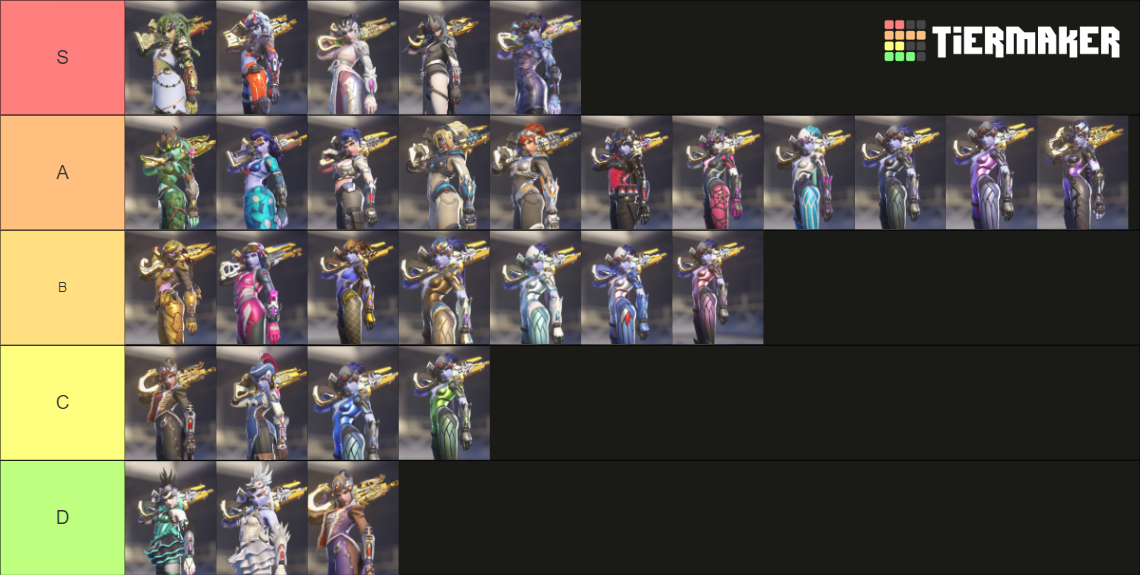 widow skins Tier List (Community Rankings) - TierMaker