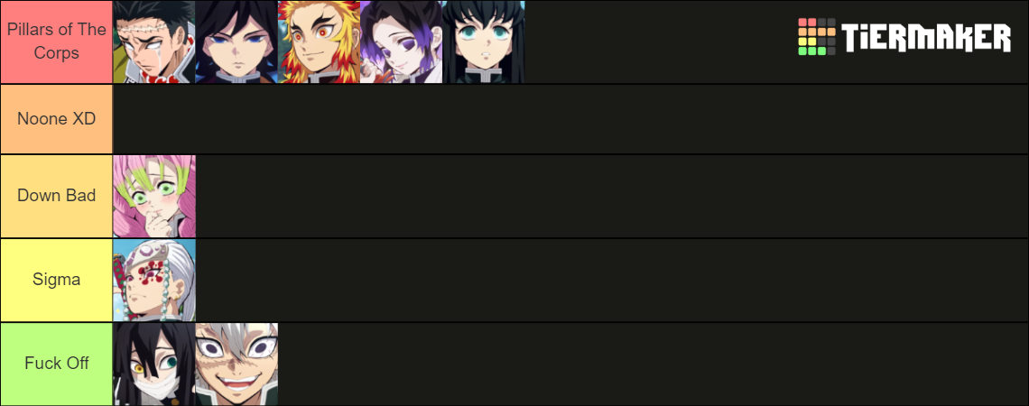 Demon Slayer Hashira Tier List (Community Rankings) - TierMaker
