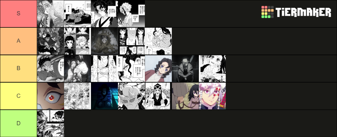 Kimetsu no yaiba Flashback-Backstory (anime/manga) Tier List (Community ...