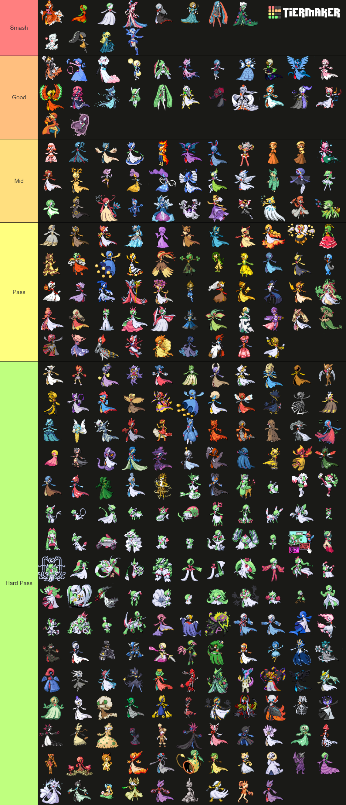 Gardevoir Fusions (pokemon fusion infinite) Tier List (Community ...