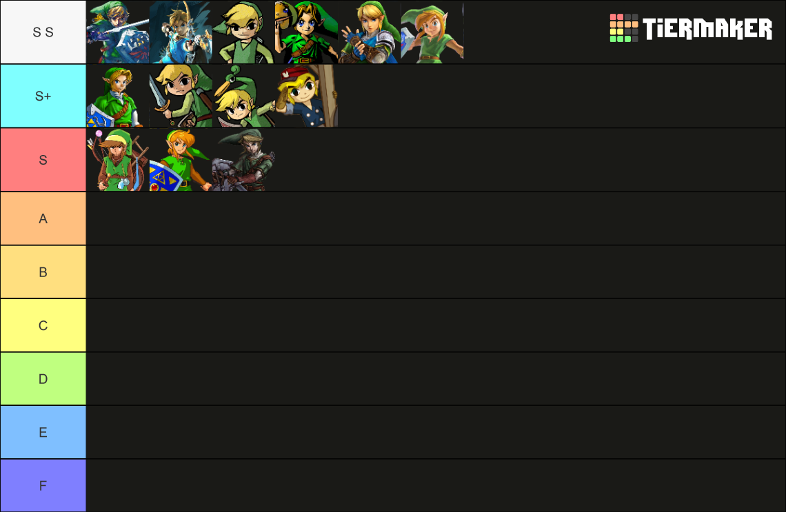 All versions of Link – The Legend of Zelda Tier List (Community ...