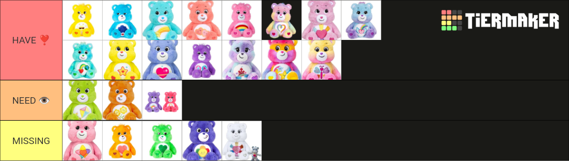 care bears unlock the magic 14 inch Tier List (Community Rankings ...
