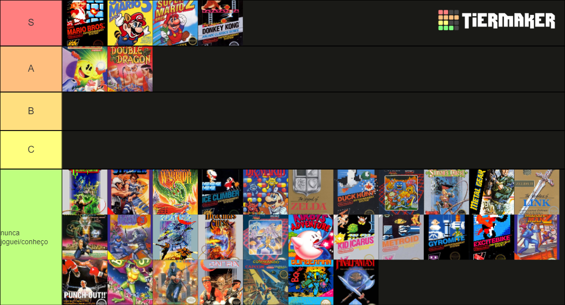 Best NES Games Tier List (Community Rankings) - TierMaker