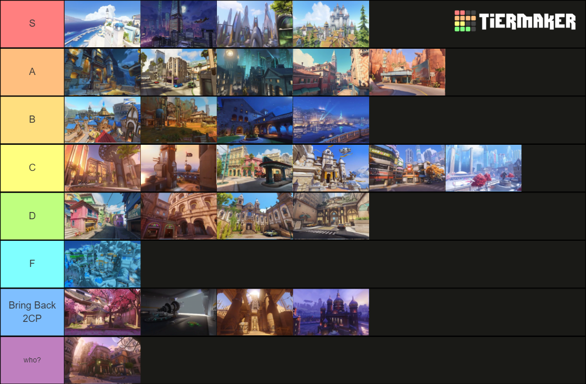 OW2 Maps (With Antarctic Peninsula) Tier List (Community Rankings ...