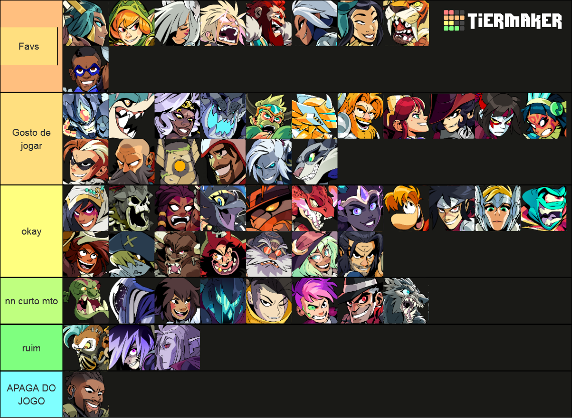 Brawlhalla Legends (Patch 6.09, with Ezio) Tier List (Community ...