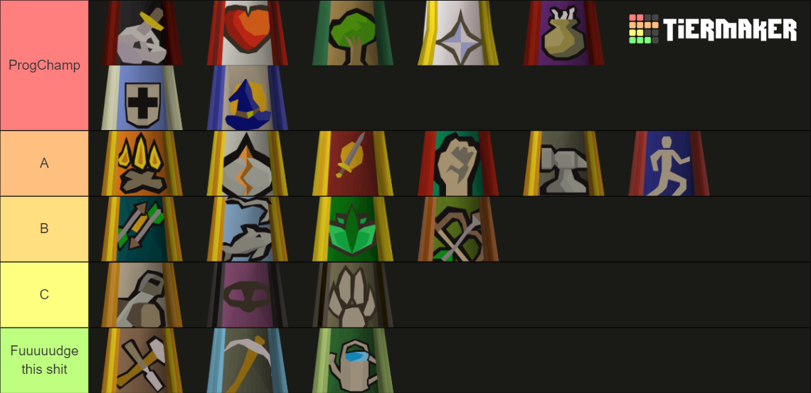 OSRS Skills Tierlist Tier List (Community Rankings) - TierMaker