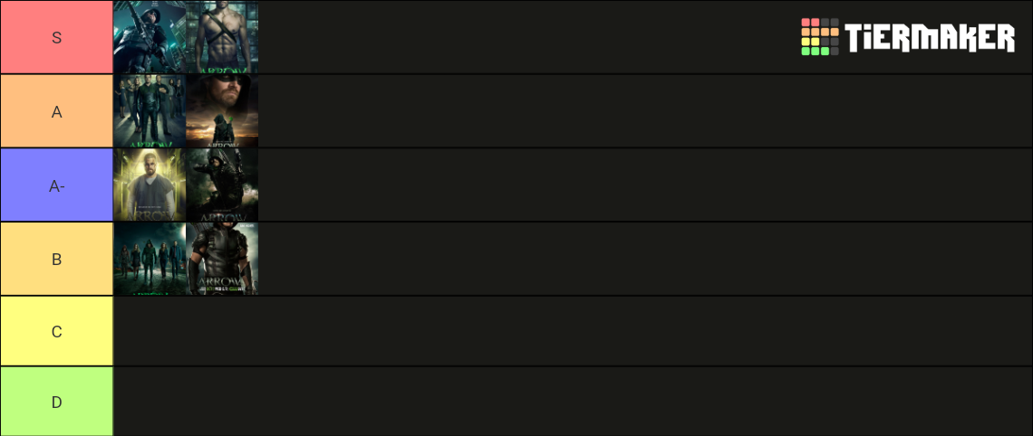 Ranking Arrow Season 1-8 Tier List (Community Rankings) - TierMaker