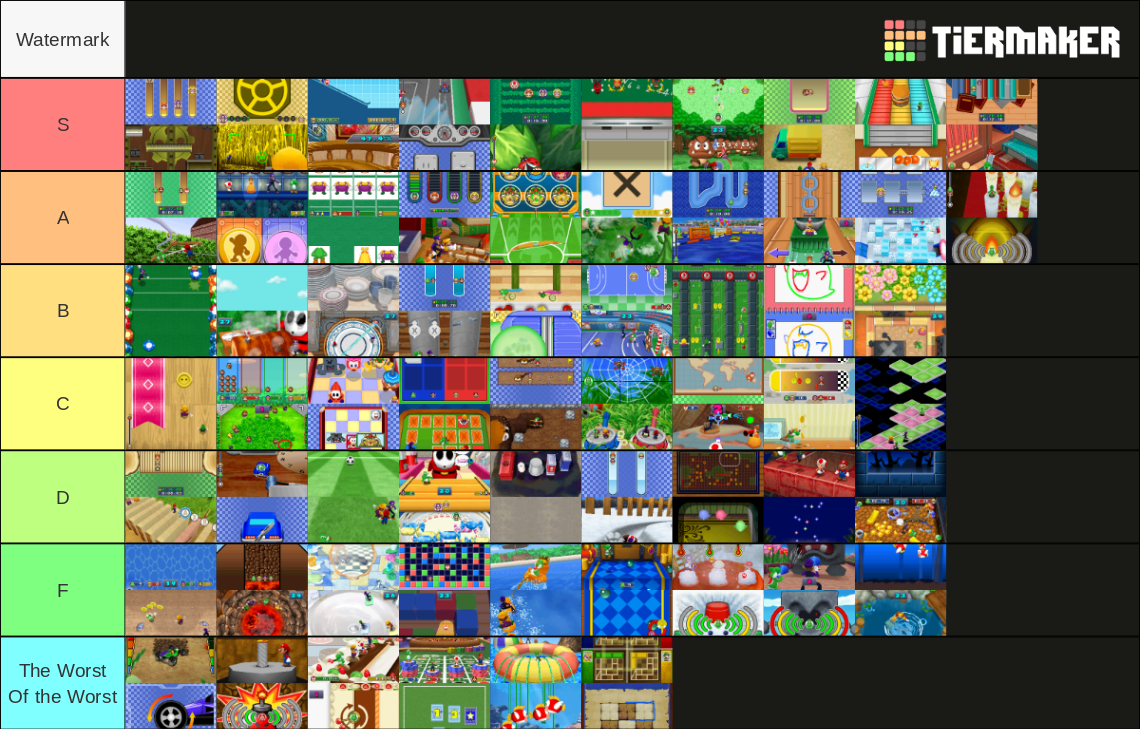 All Mario Party DS Minigames Tier List (Community Rankings) - TierMaker