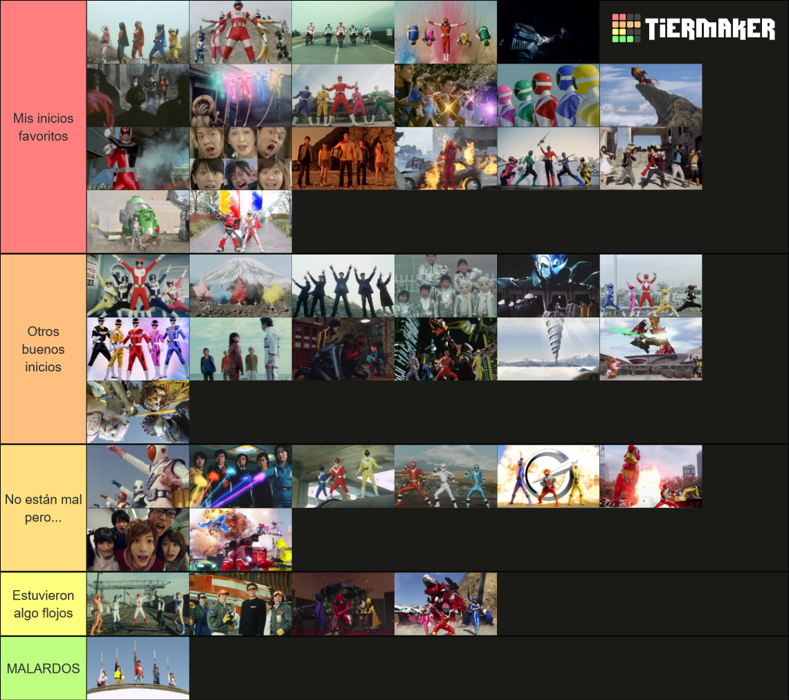 Rank Every Super Sentai Season Premiere Tier List (Community Rankings ...