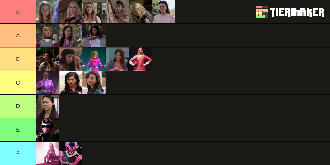 All The Pink Power Ranger Tier List (Community Rankings) - TierMaker