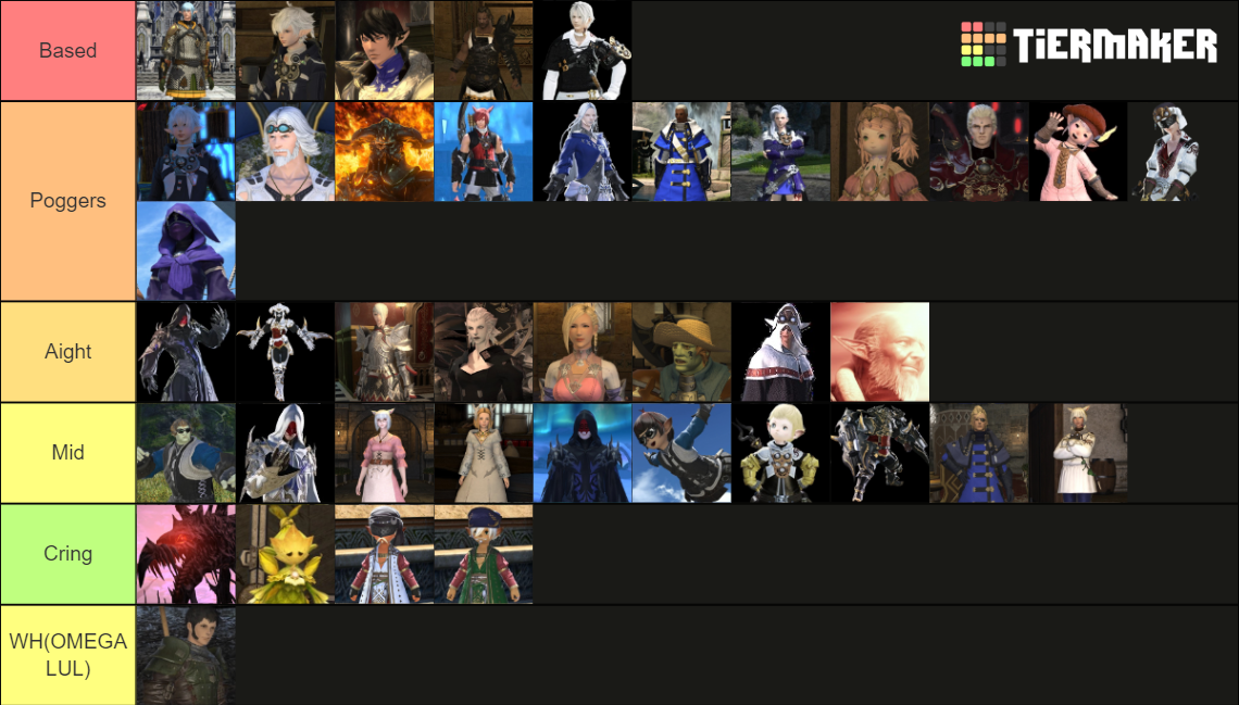 FFXIV: A Realm Reborn Main Characters Tier List (Community Rankings ...