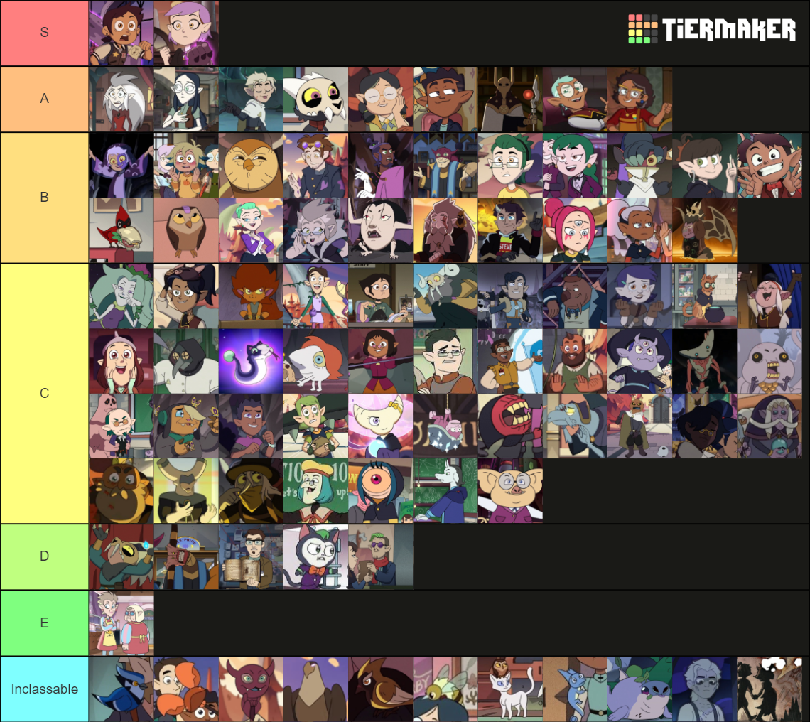 The Owl House Characters - FINAL (all seasons) Tier List (Community ...