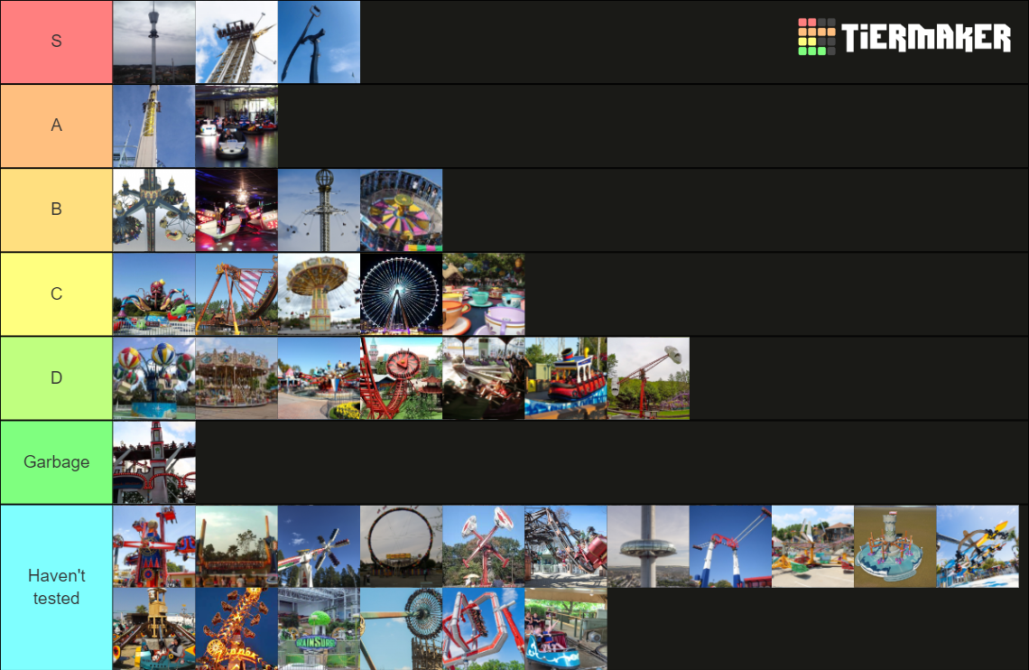 Different Flat Rides Tier List (Community Rankings) - TierMaker
