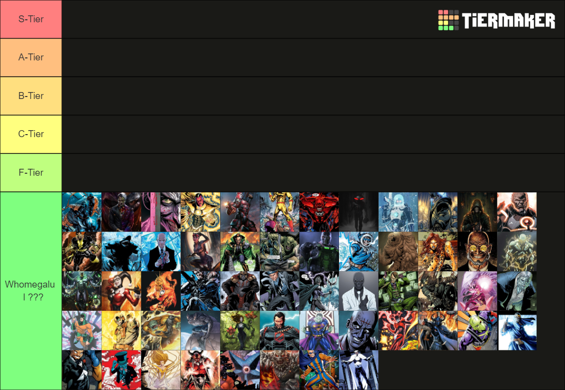 DC's Supervillains Tier List (Community Rankings) - TierMaker