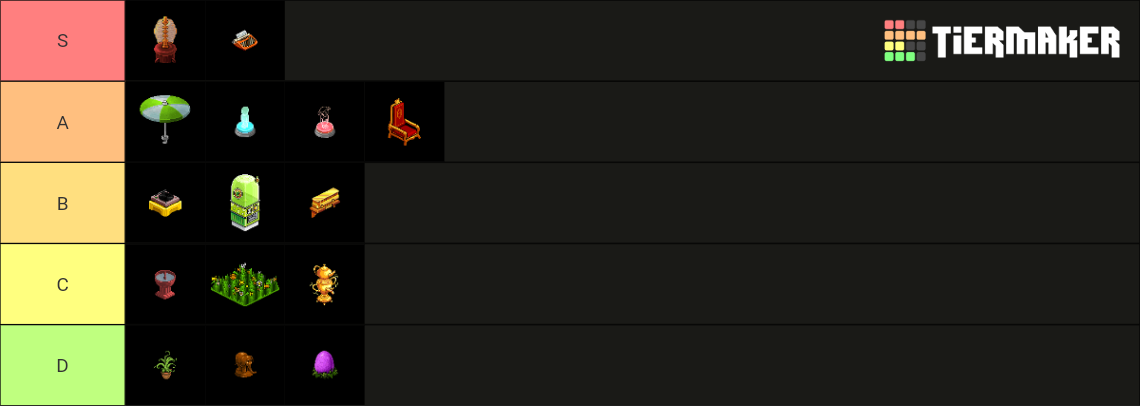 Habbo Classic Rares Tier List (Community Rankings) - TierMaker