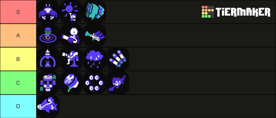 Splatoon 3 All Specials Tier List (Community Rankings) - TierMaker