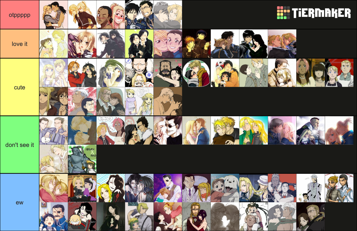Fullmetal Alchemist Ships Tier List (Community Rankings) - TierMaker