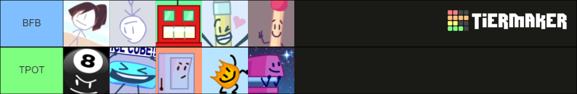 All 64 BFB Characters Tier List (Community Rankings) - TierMaker