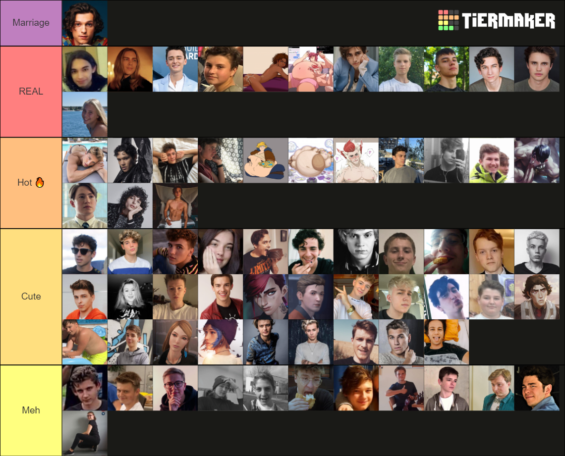 Crush list - me Tier List (Community Rankings) - TierMaker