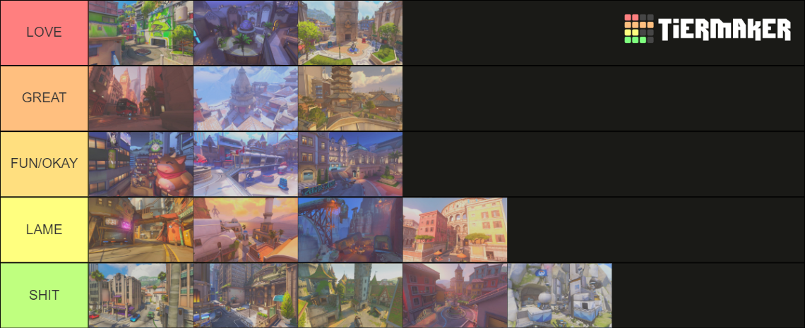 Overwatch 2 Maps (including 2CP) Tier List (Community Rankings) - TierMaker