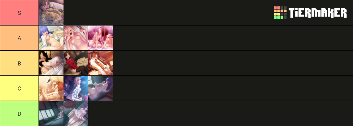de escenas eroge fate Tier List (Community Rankings) - TierMaker