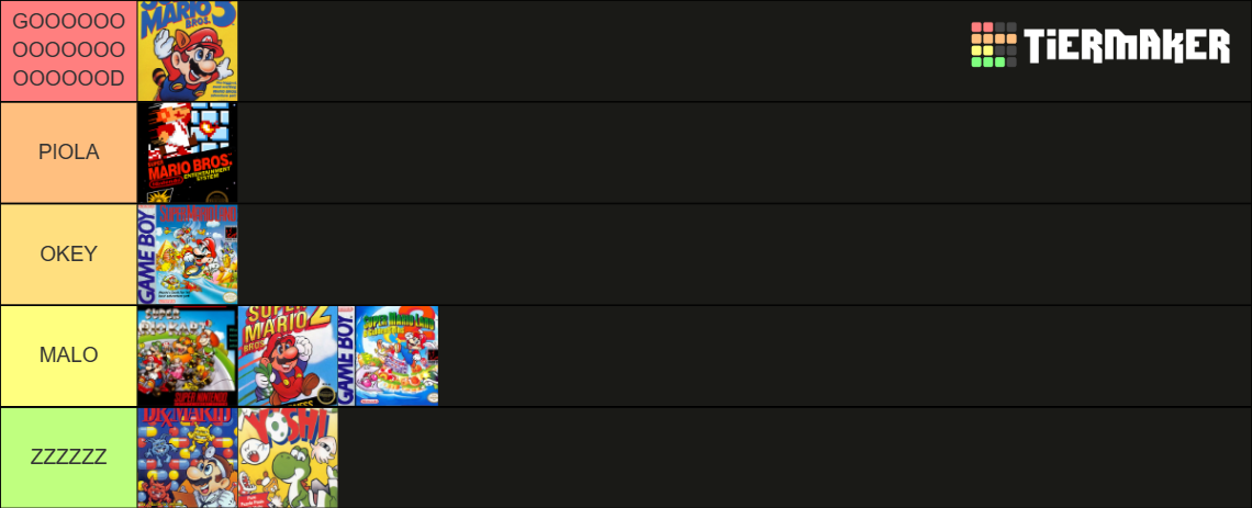 Every Mario Game Ranked From Worst to Best Tier List (Community ...