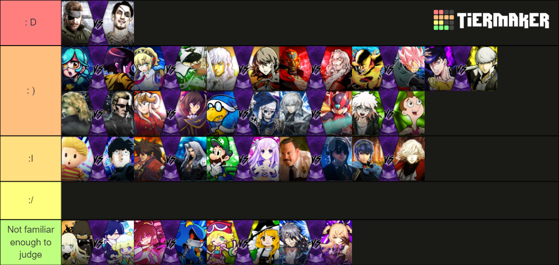 Match Ideas narrowΔ likes!! Tier List (Community Rankings) - TierMaker