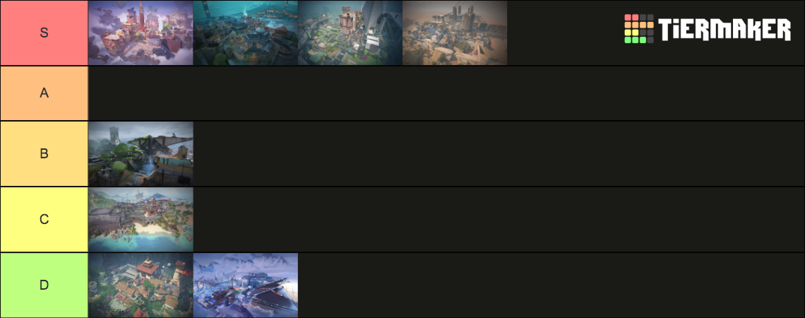 Valorant Maps (INCLUDES PEARL) Tier List (Community Rankings) - TierMaker
