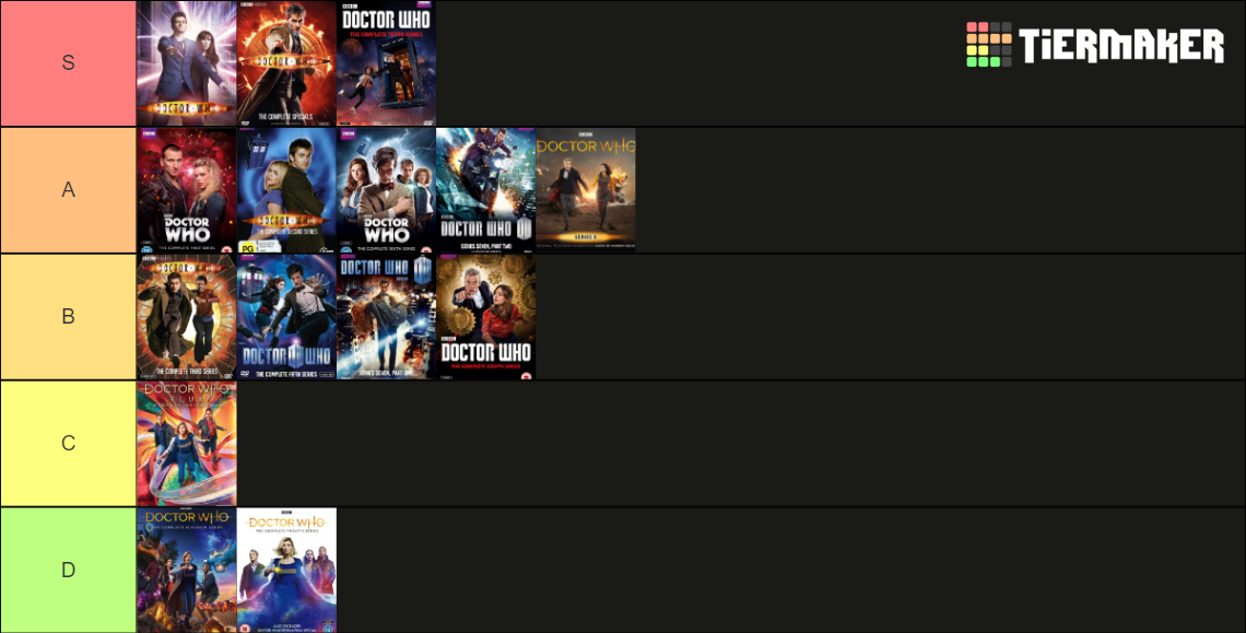 Doctor Who Seasons Tier List (Community Rankings) - TierMaker