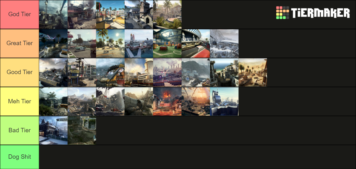 Black Ops 2 Maps Tier List (Community Rankings) - TierMaker