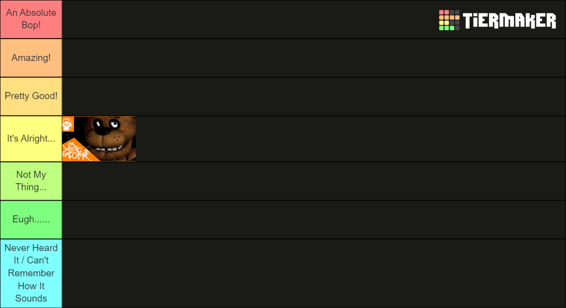 Ultimate Fnaf Song Tier List (Community Rankings) - TierMaker