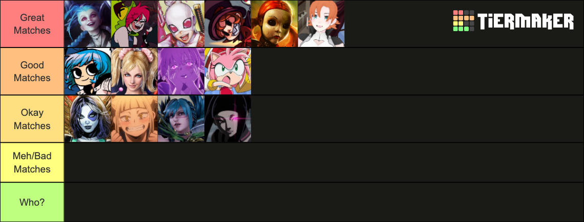 Death Battle: Harley Quinn Potential Matchups Tier List (Community ...