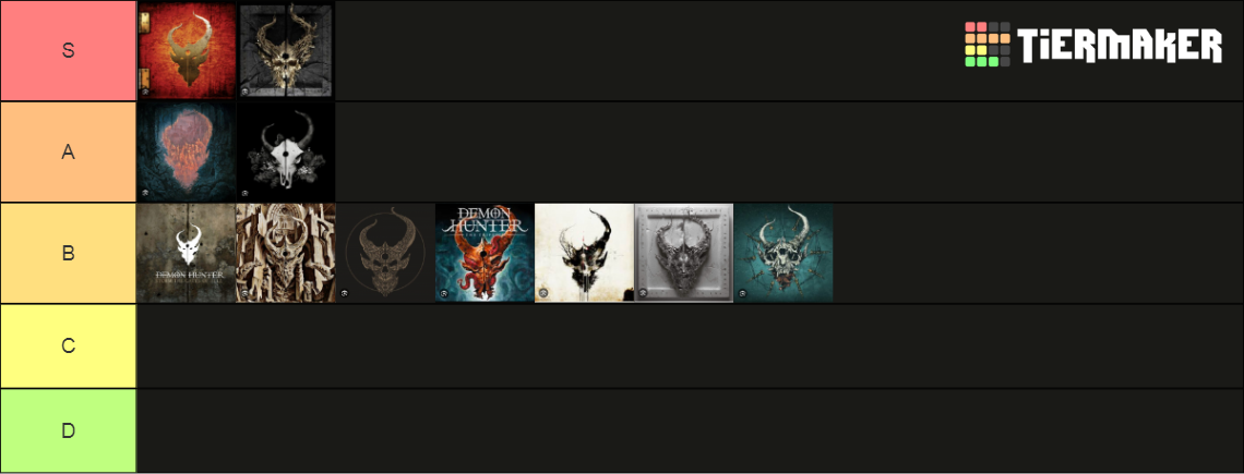 Demon Hunter album Tier List (Community Rankings) - TierMaker