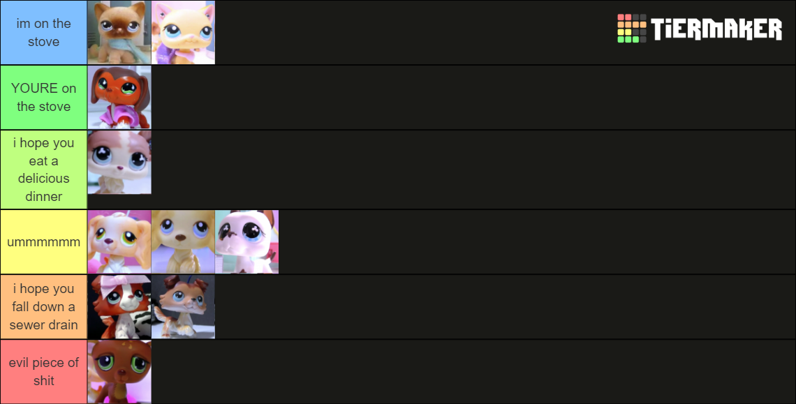 LPS popular character ranking Tier List (Community Rankings) - TierMaker