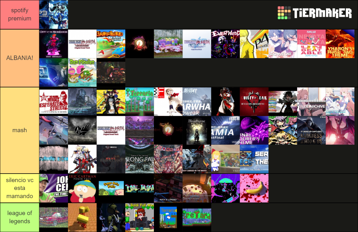 vg music 2 Tier List (Community Rankings) - TierMaker