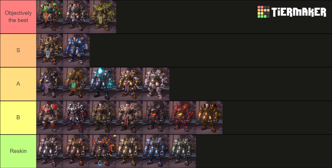 Reinhardt Skin Tier List (Community Rankings) - TierMaker