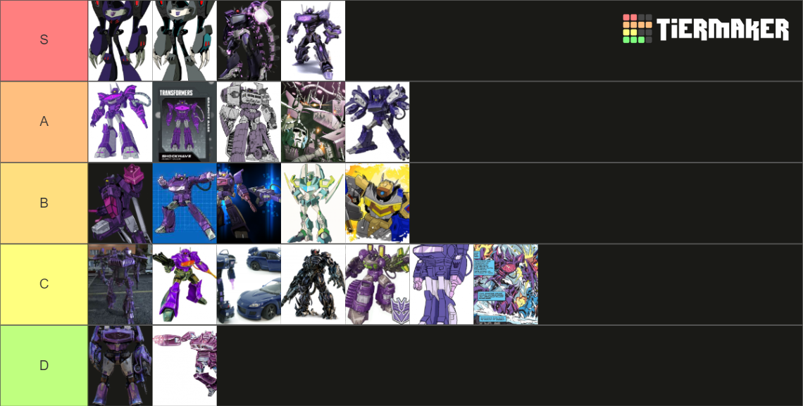 Comodin Cam's Shockwave Designs Tier List (Community Rankings) - TierMaker