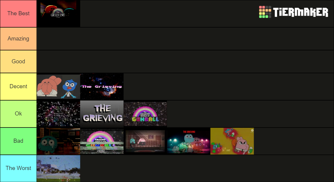The Grieving Remakes Tier List (Community Rankings) - TierMaker
