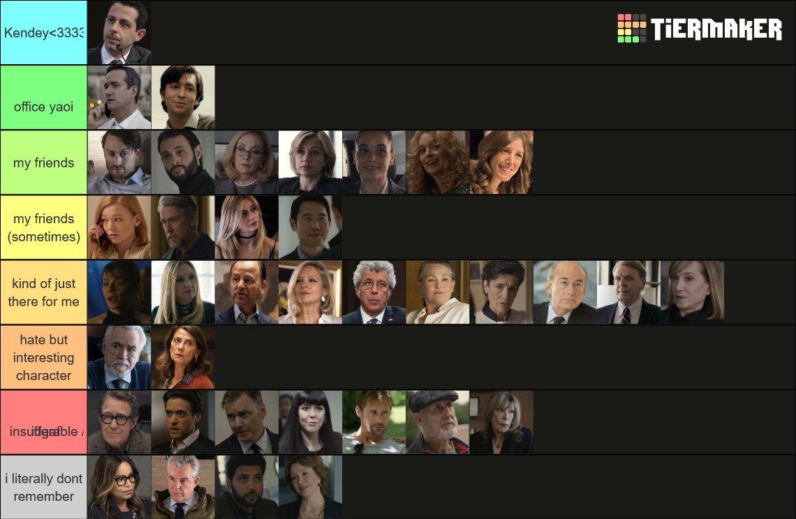 Succession Characters (ALL SEASONS) Tier List (Community Rankings ...