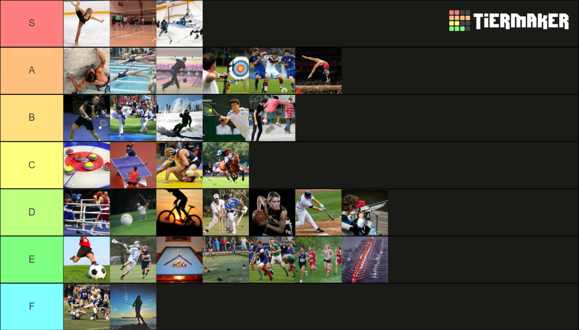 Sports Tier List (Community Rankings) - TierMaker