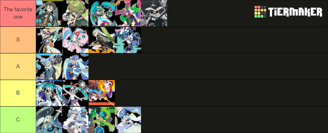 Hatsune Miku x Pokemon: Voltage Tier List (Community Rankings) - TierMaker