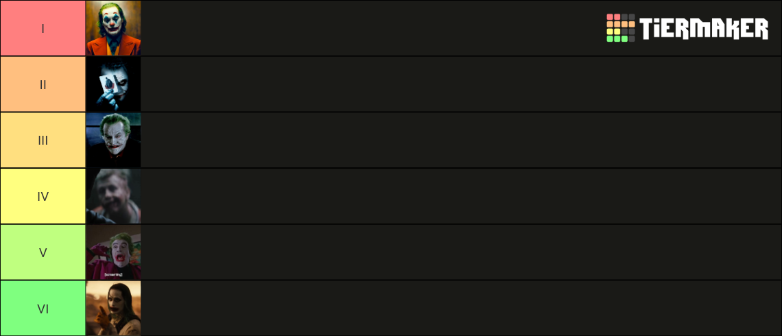 Millionth Joker ranking Tier List (Community Rankings) - TierMaker