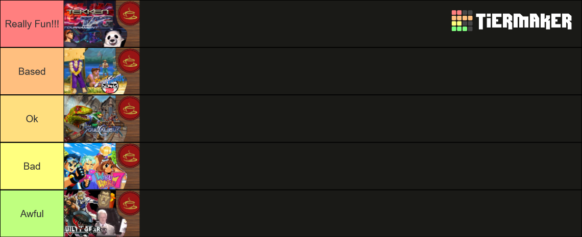 Hard Read Café Random Fighting Game Tournaments Tier List (Community ...